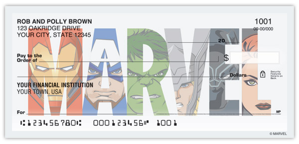 Comic & Super Heroes Personal Checks | SuperValue Checks