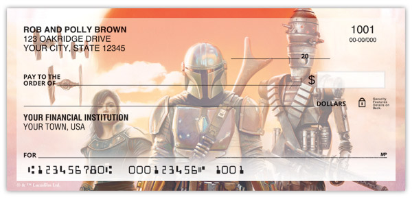 Star Wars the Mandalorian Checks - SuperValue Checks