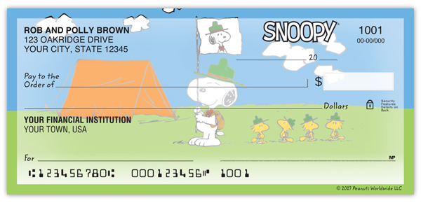 Snoopy Personal Checks | SuperValue Checks