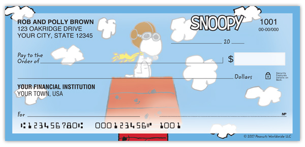 Snoopy Personal Checks | SuperValue Checks